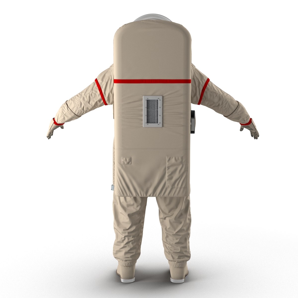 3d chinese astronaut wearing space suit model