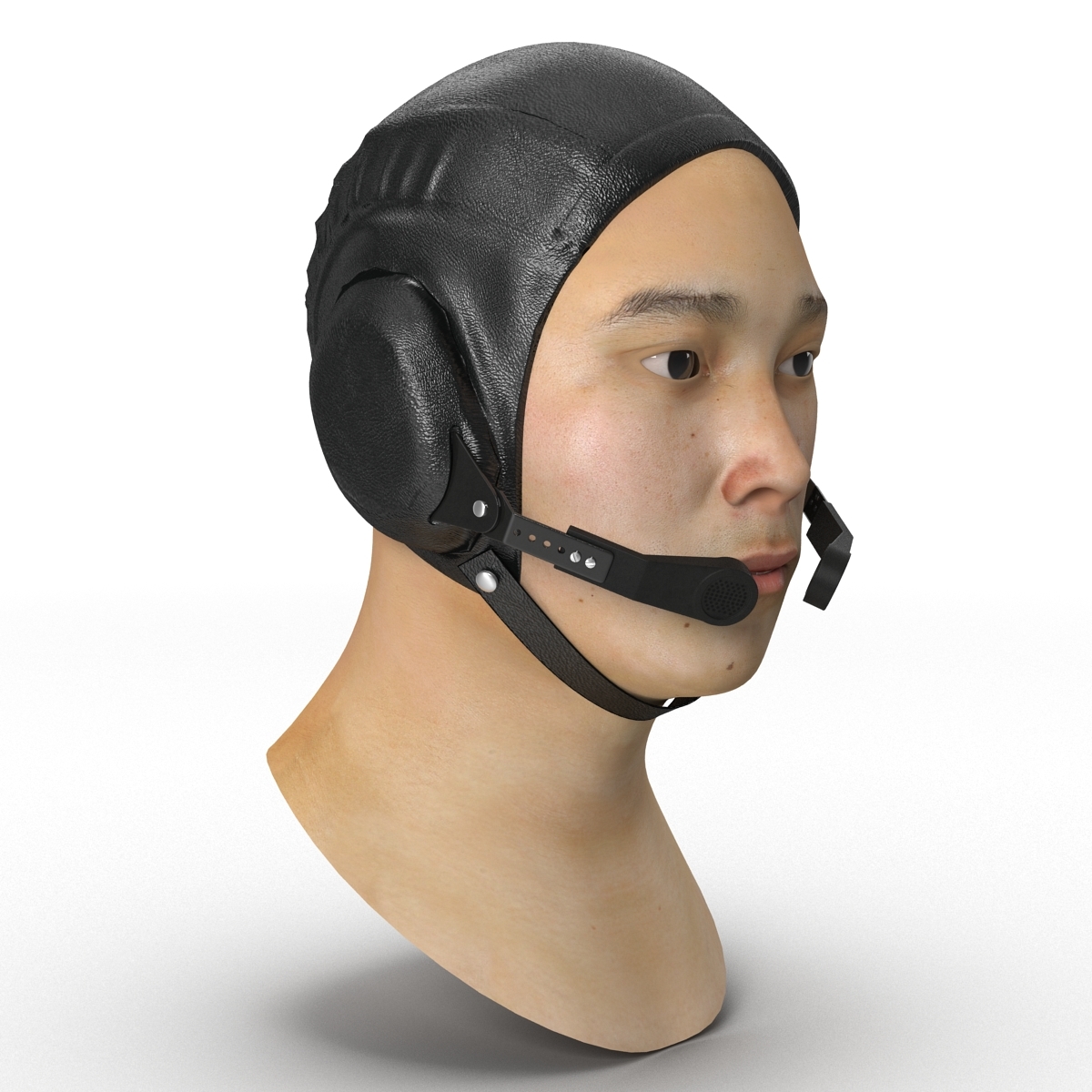Chinese pilot head rigged 3D model - TurboSquid 1502517