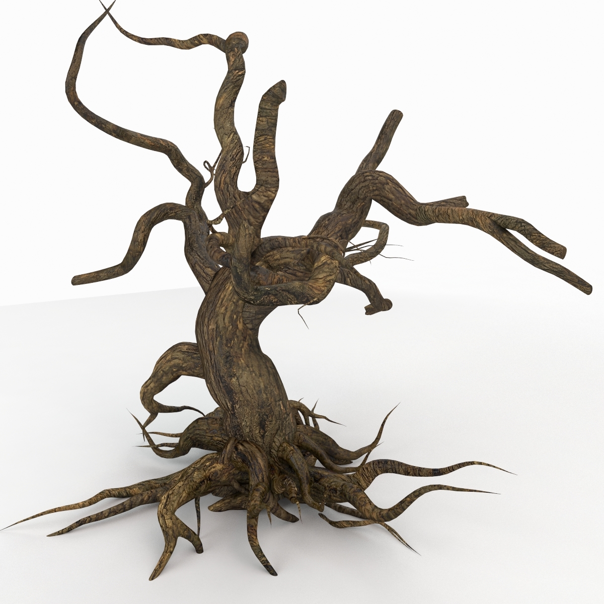 3d roots tree model