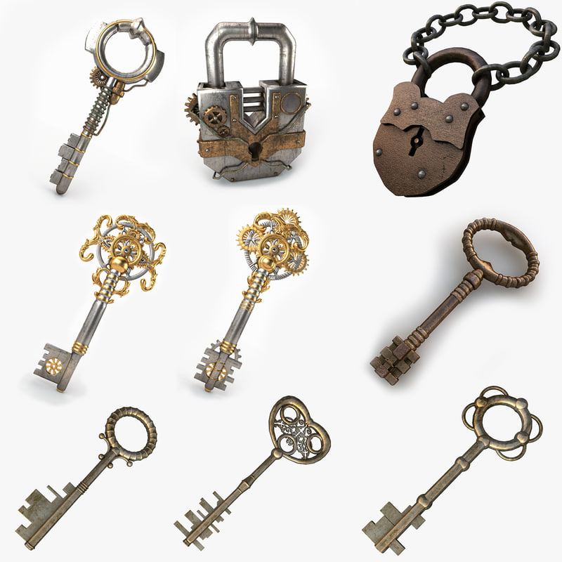 keys locks 3d model