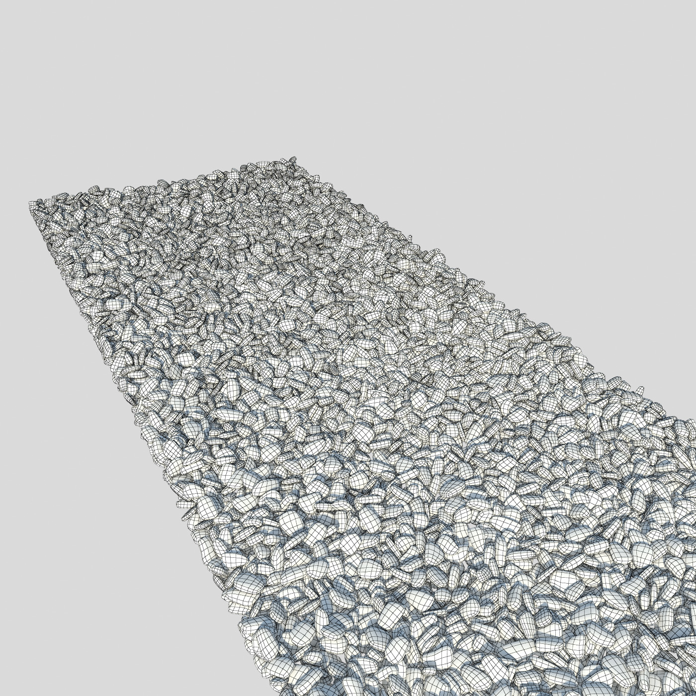 black pebbles 3d model