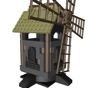 modèle 3D de Moulin à vent médiéval LEGO - TurboSquid 958364