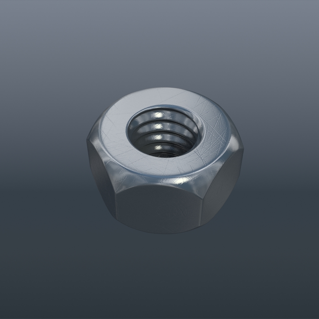 3d nut bolt model
