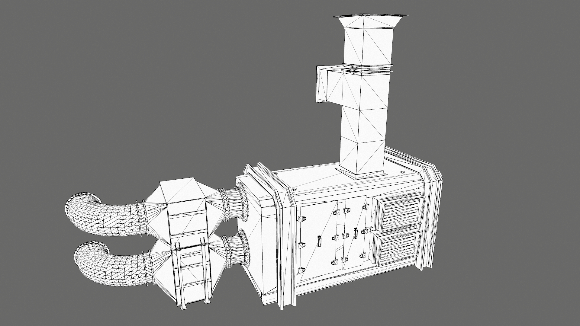 air handling unit 3d max