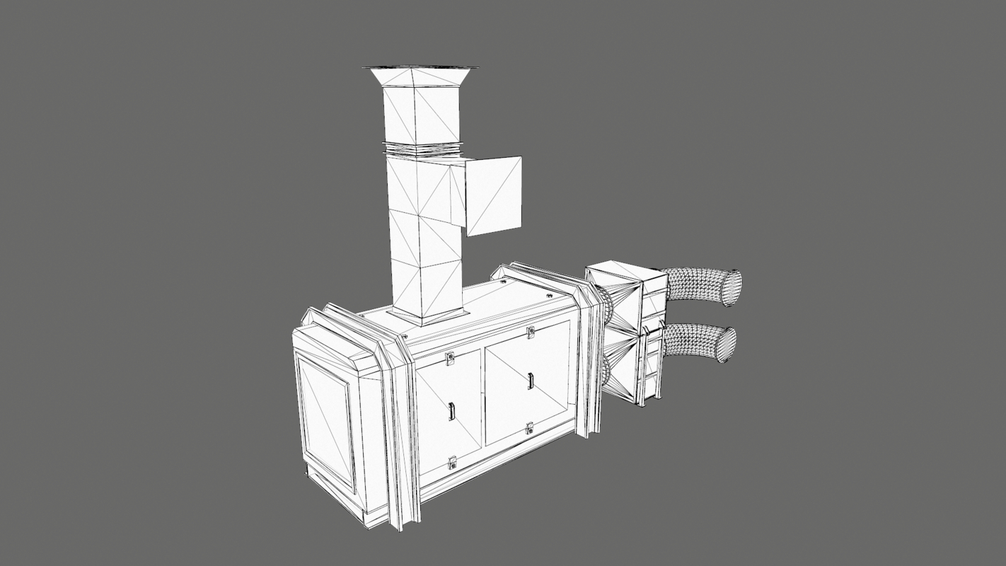 air handling unit 3d max
