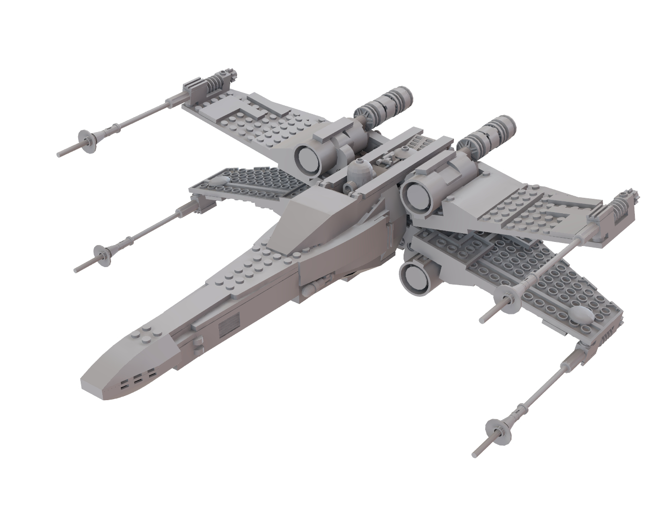 x-wing starfighter lego dxf