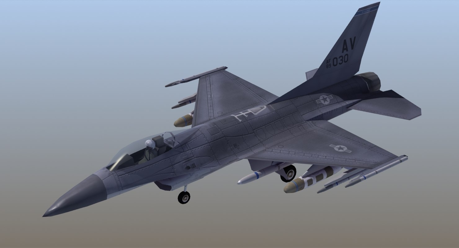 max f16c falcon fighter lod