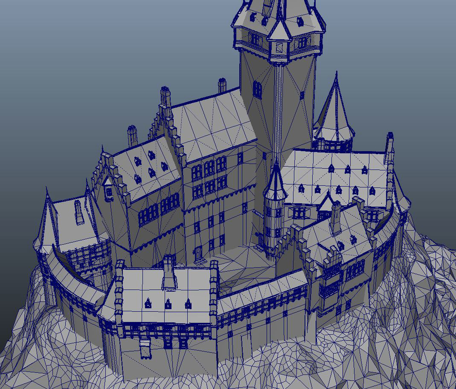 3d castle buildings