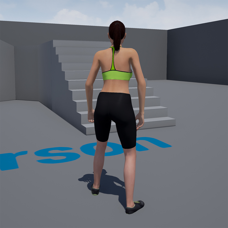 woman character unreal 4 3d 3ds