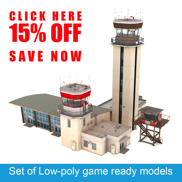 3d control tower