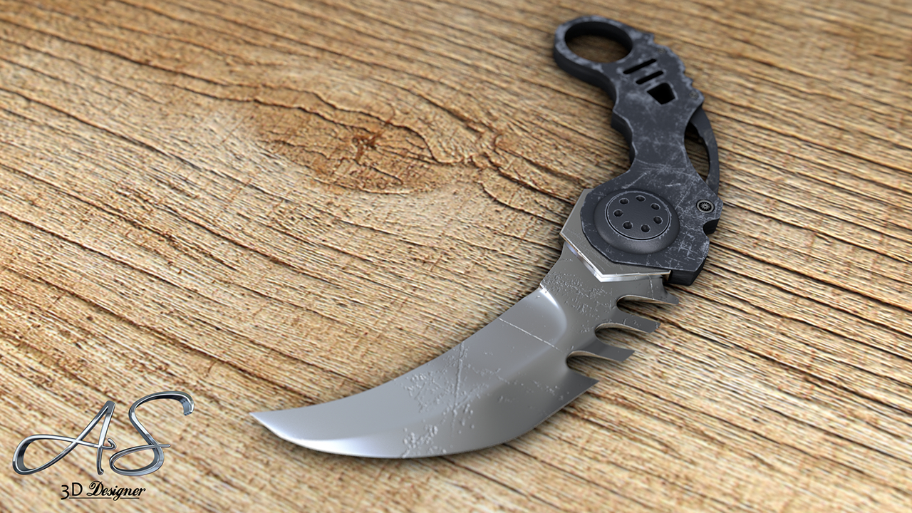 cinema4d knife karambit