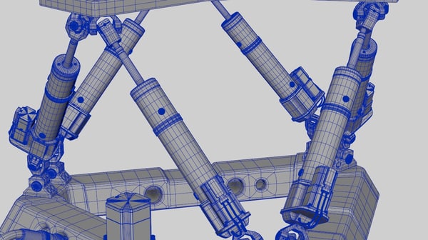 hexapod platform 3d model