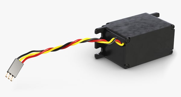 servo hitec hs422 3d model