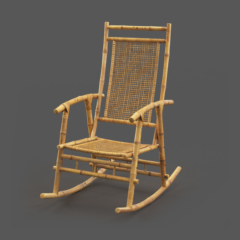 max bamboo rocking chair