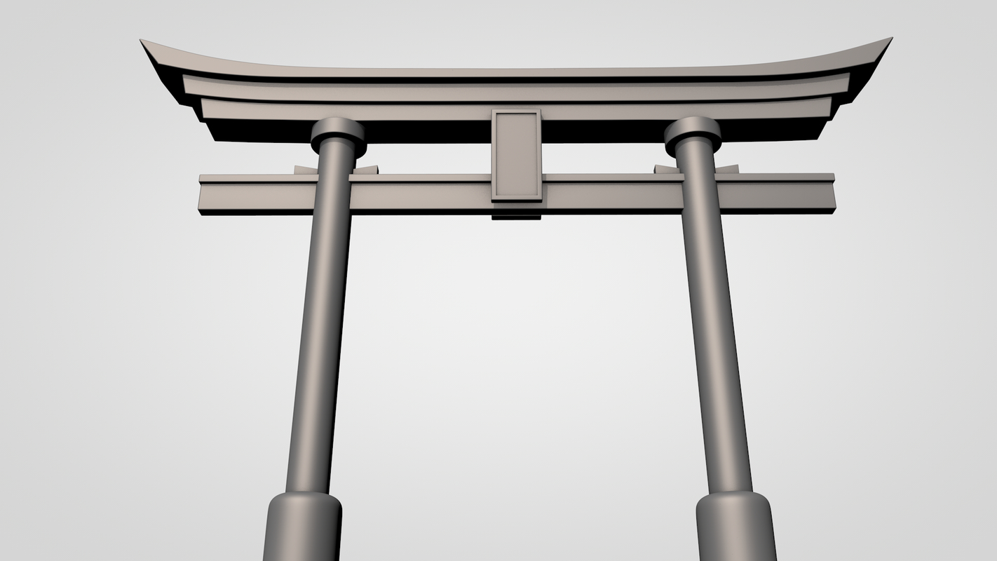 torii gate c4d