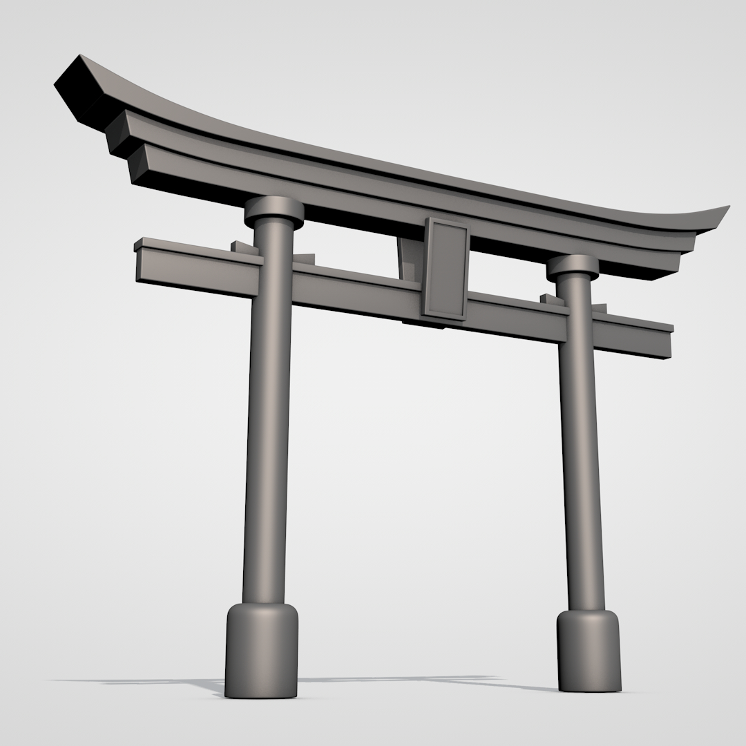 torii gate c4d