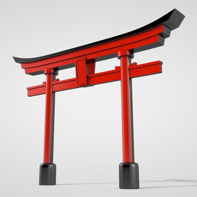 torii gate c4d