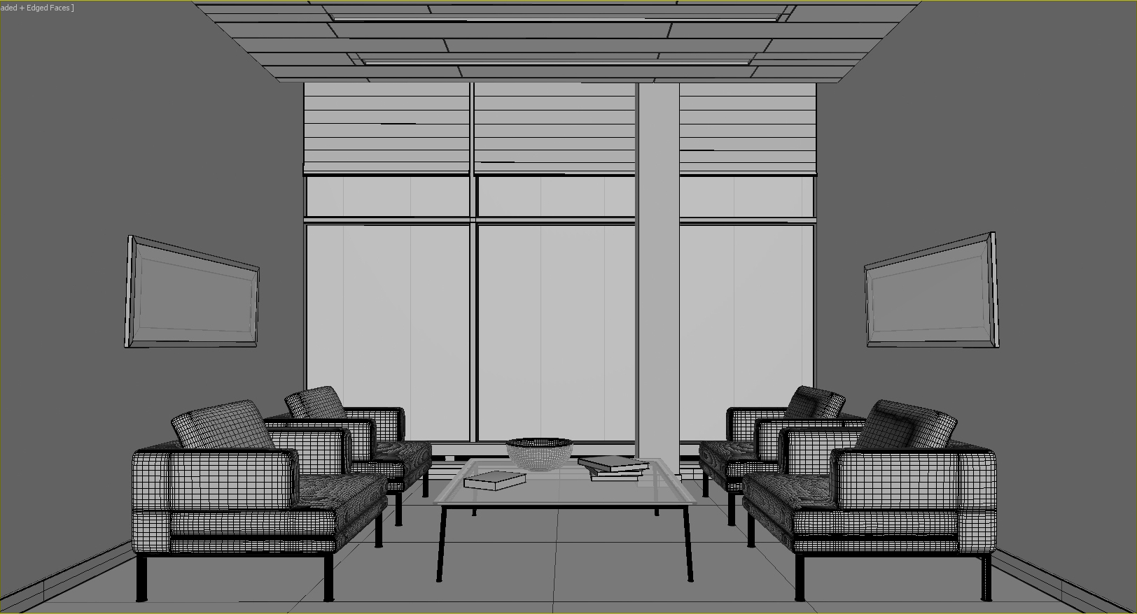 interior simple lounge model