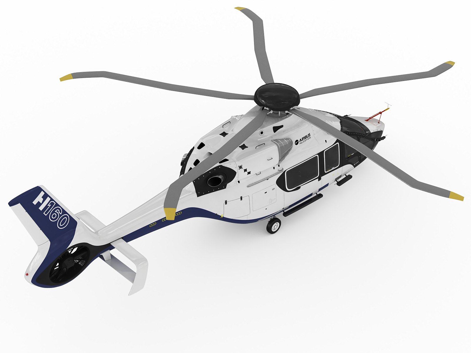 airbus h160 helicopter c4d