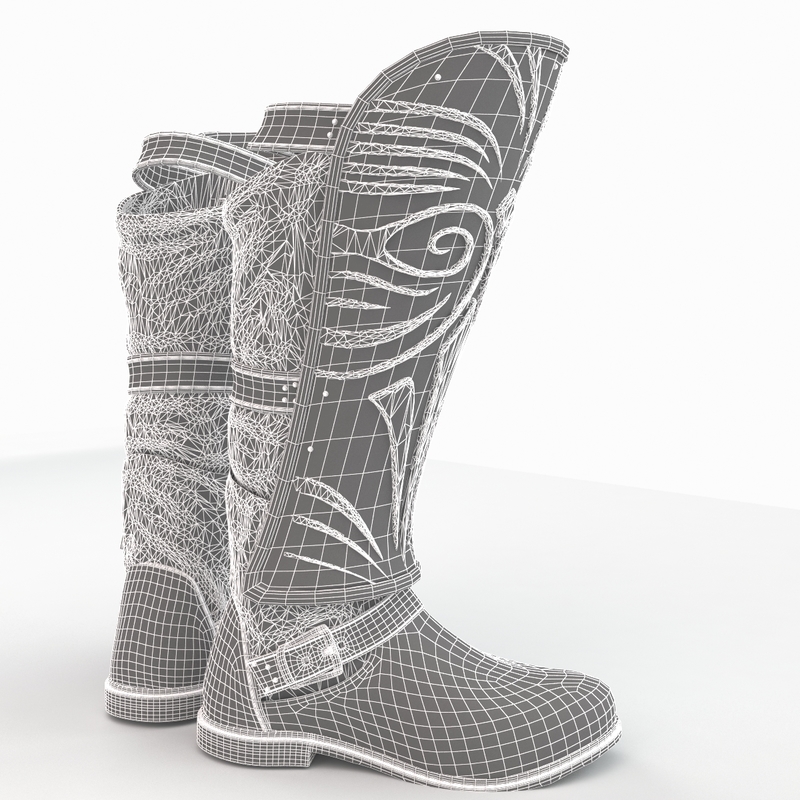 3d armor boots model