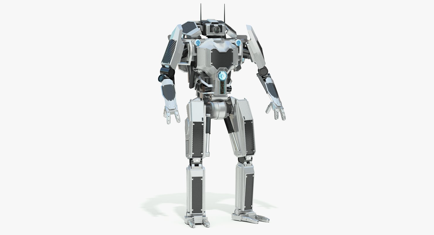 sci-fi robot 3d max