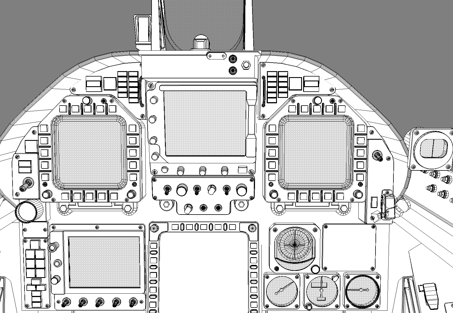 modelo 3d Cabina F-18. - TurboSquid 959632