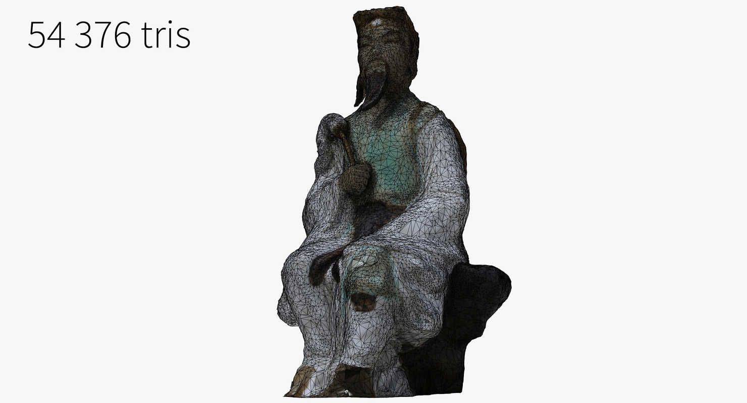 3d model japan statue scan