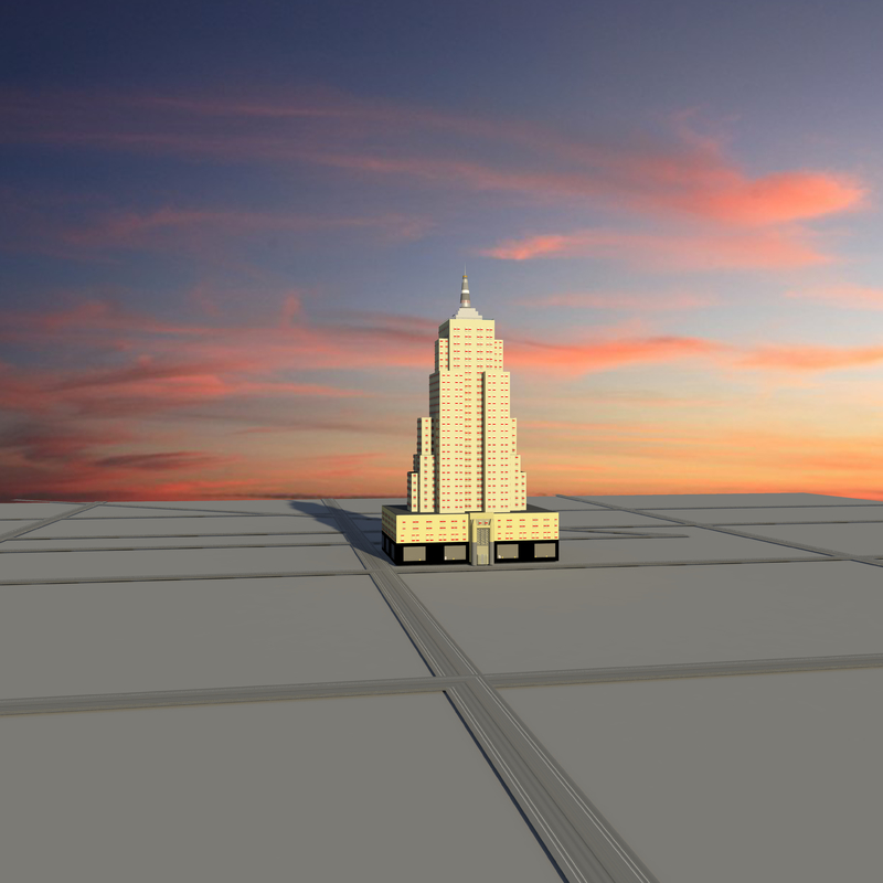 empire state building 3d model
