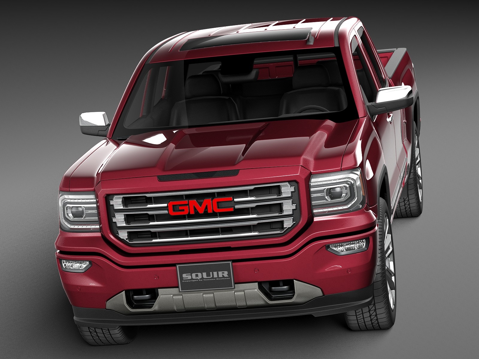 2016 gmc sierra 3d model