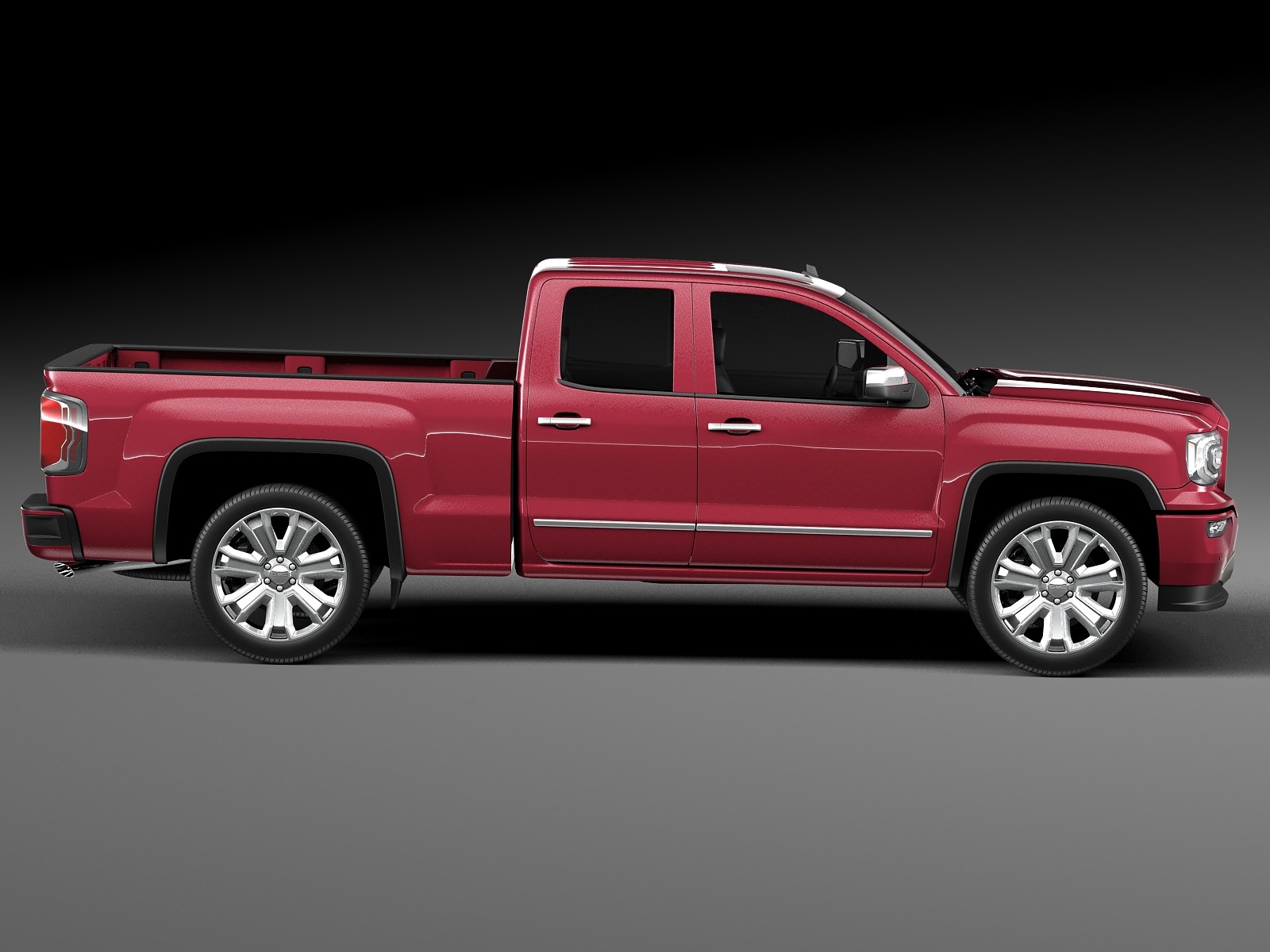 2016 gmc sierra 3d model