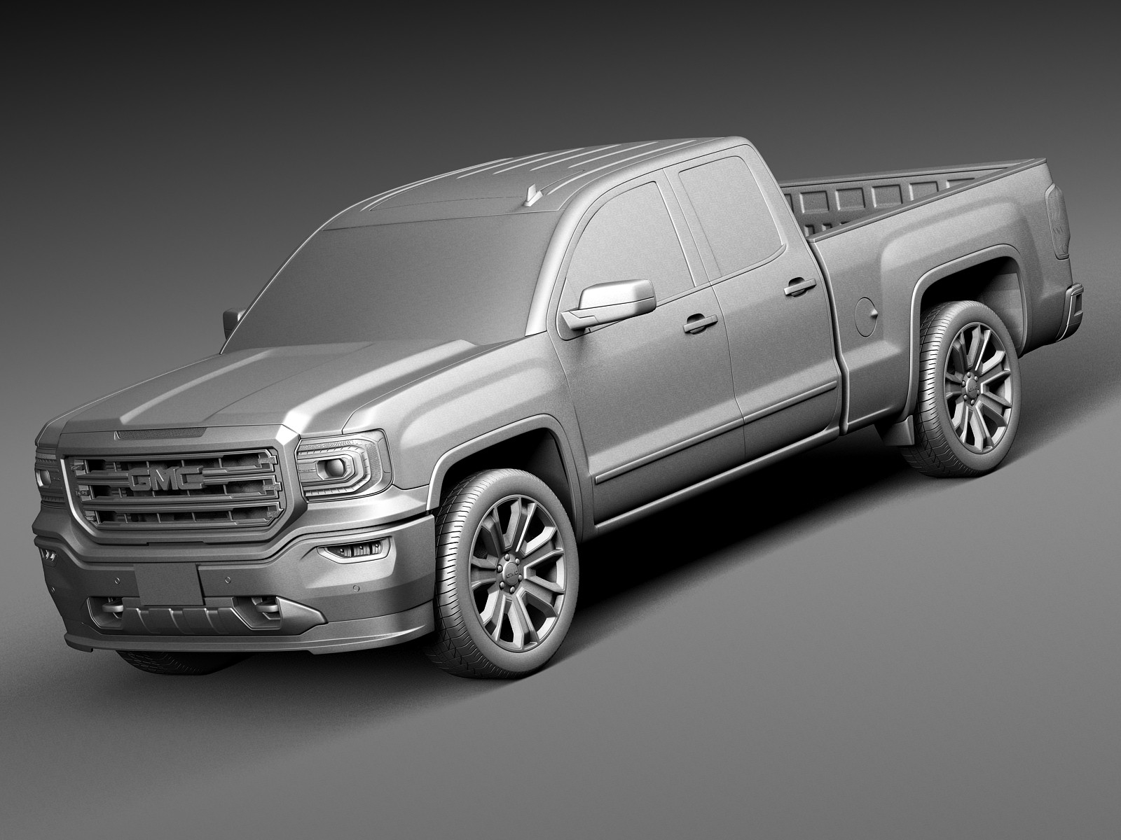 2016 gmc sierra 3d model