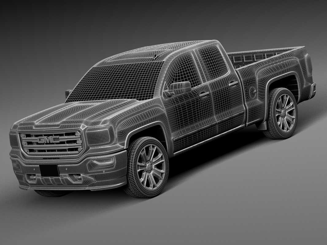 2016 gmc sierra 3d model