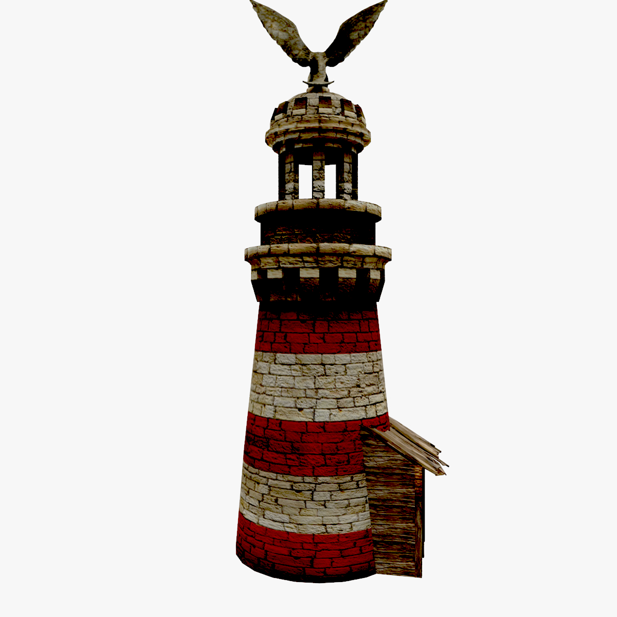 lighthouse medieval 3d model