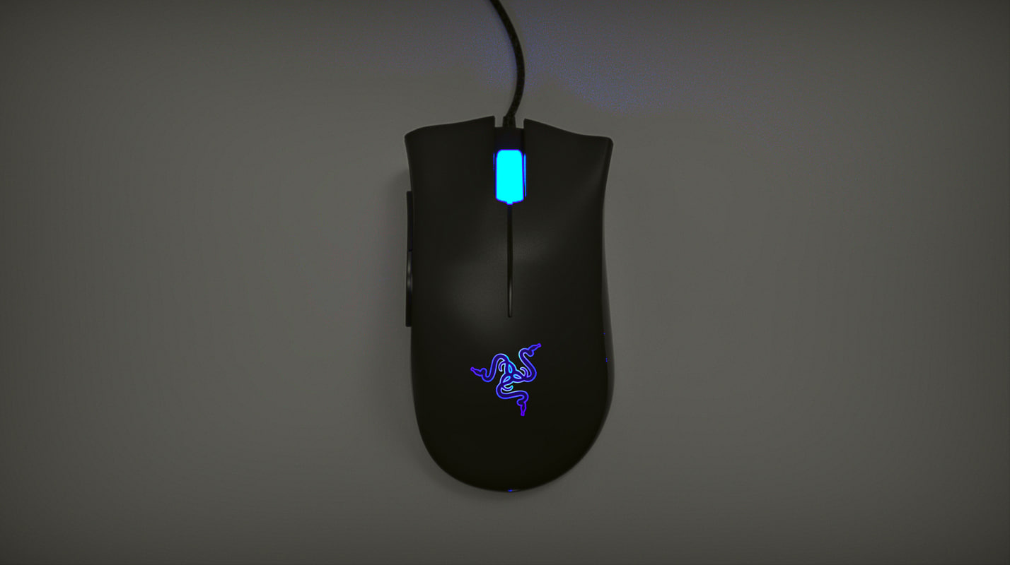 3d razer deathadder mouse model