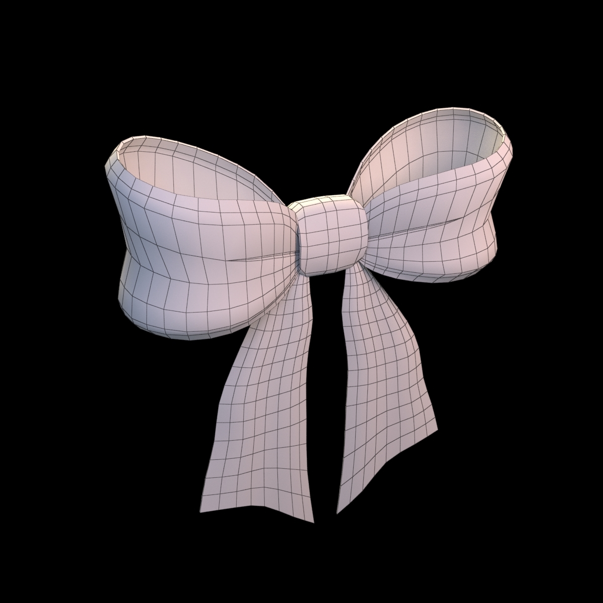 hair bow 3d model