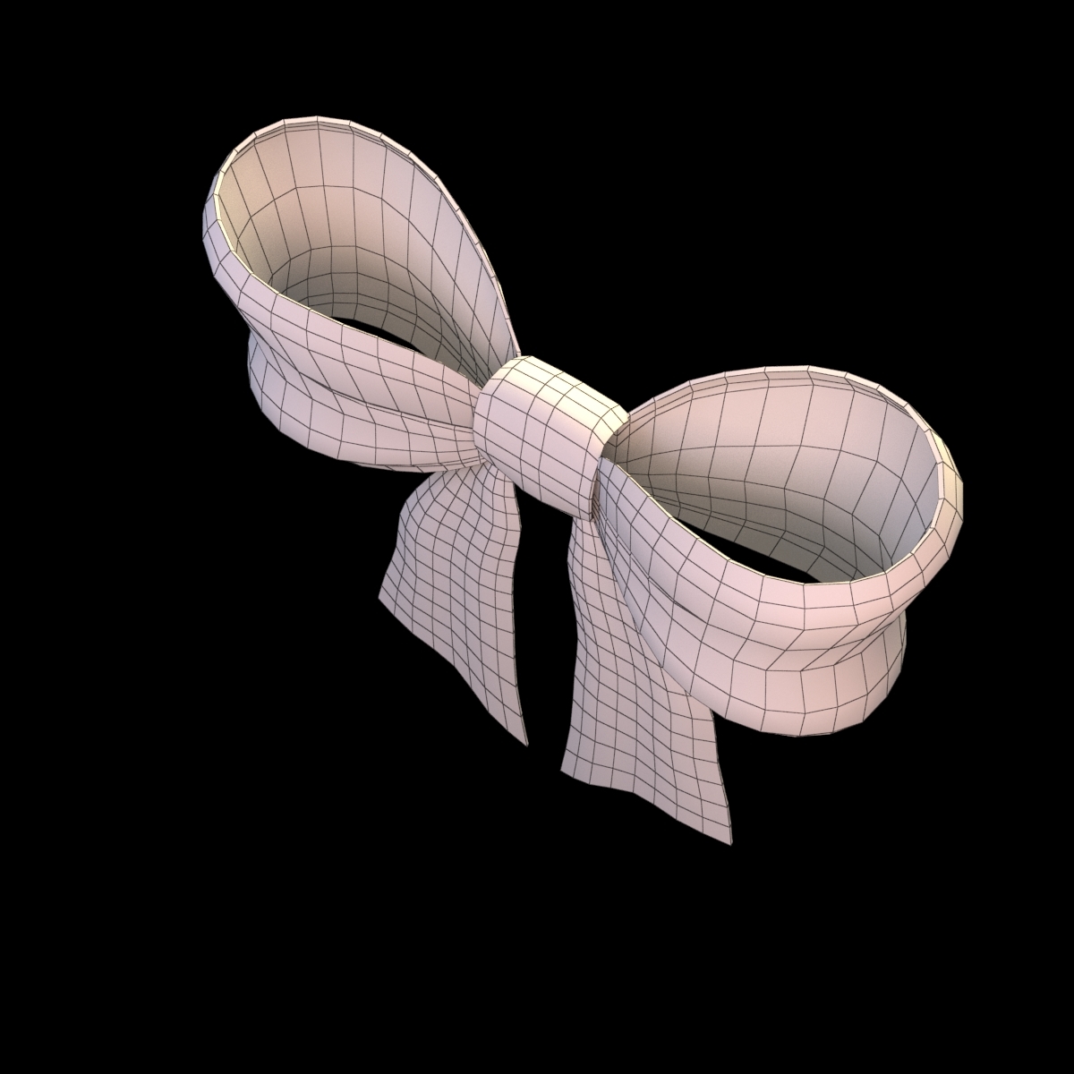 hair bow 3d model