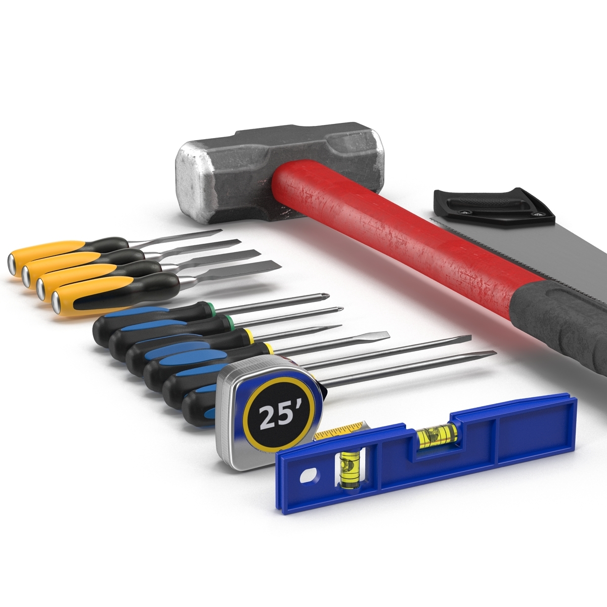 3d tools set 6 model