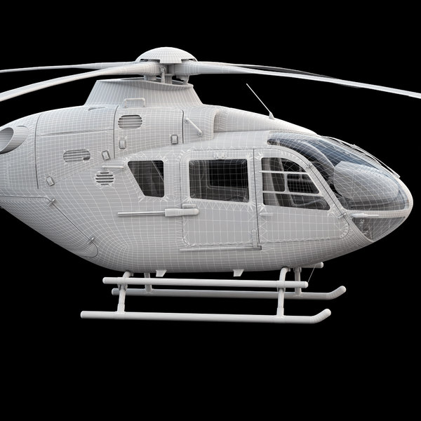 eurocopter h135 private 3d model