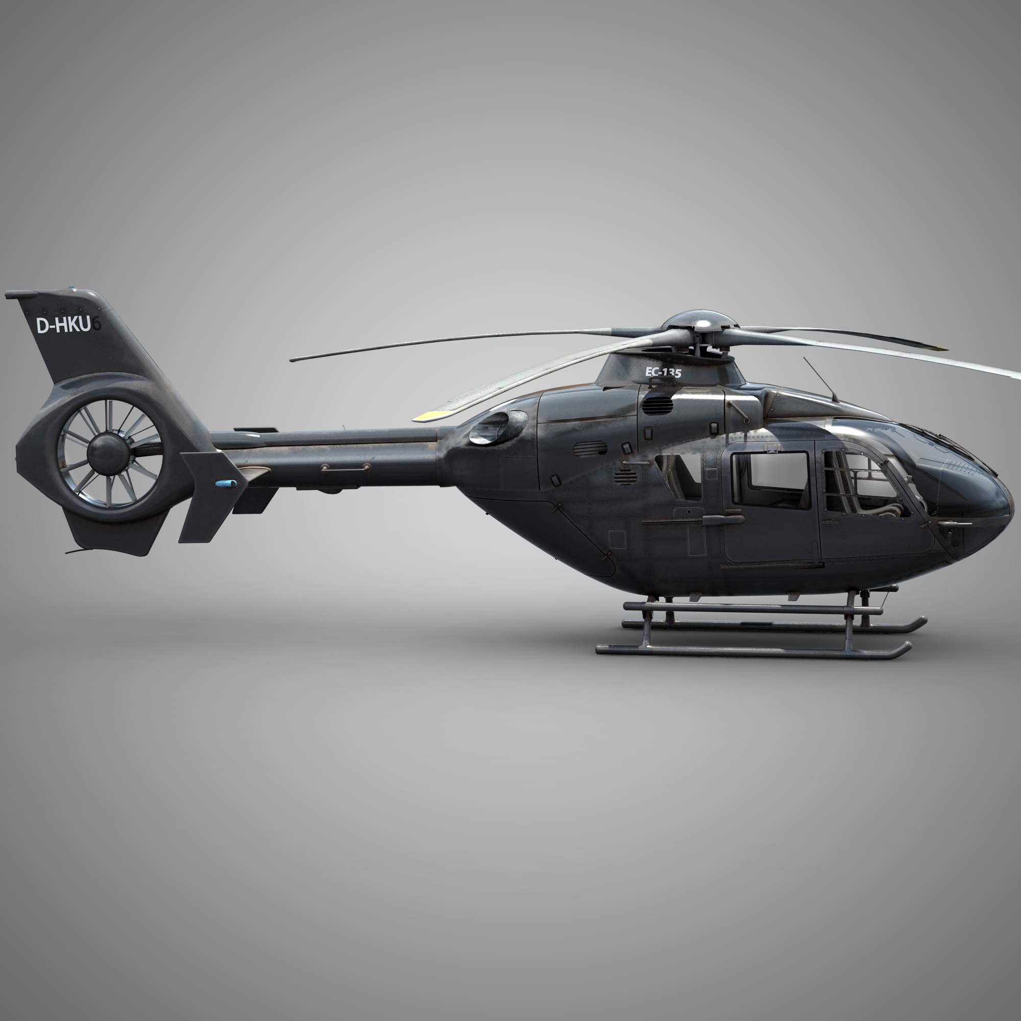 eurocopter h135 private 3d model