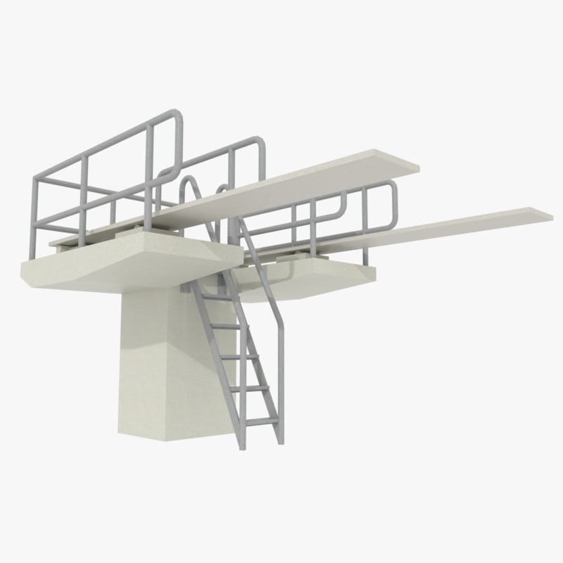 diving board 3d model