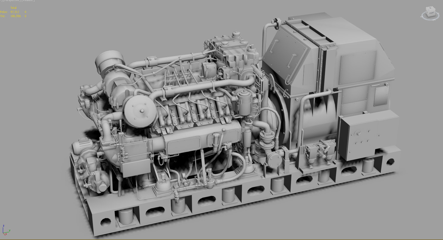 ship service diesel 3d x