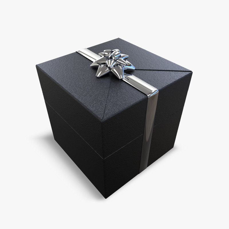 3d gift box model