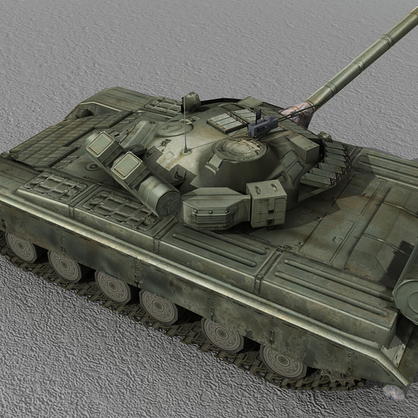 t80 tank russian 3d model