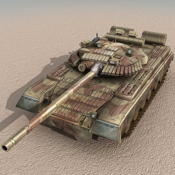 t80 tank iraq 3d model