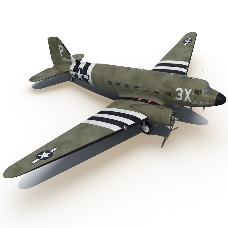 3d douglas dc-3