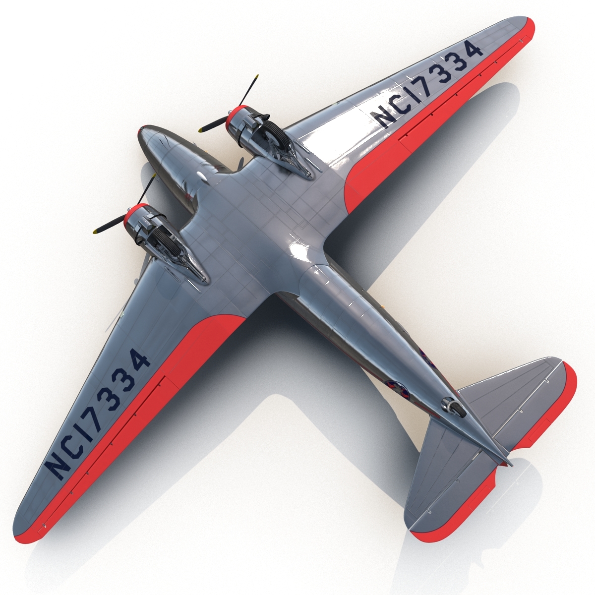 douglas dc-3 american airlines 3d max