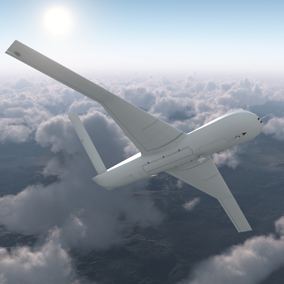 3d atomics avenger uav model