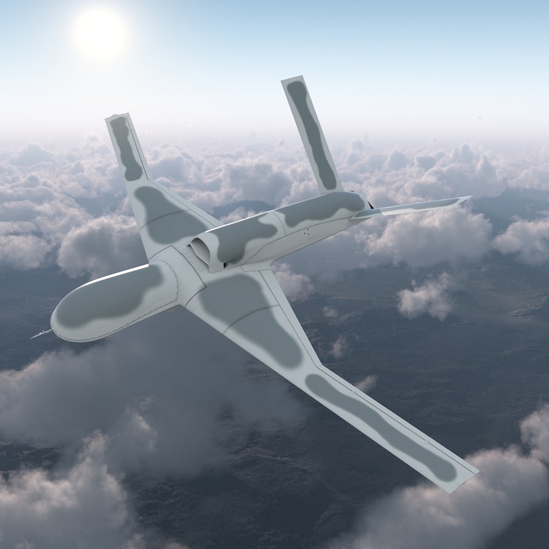 general atomics avenger uav 3d 3ds