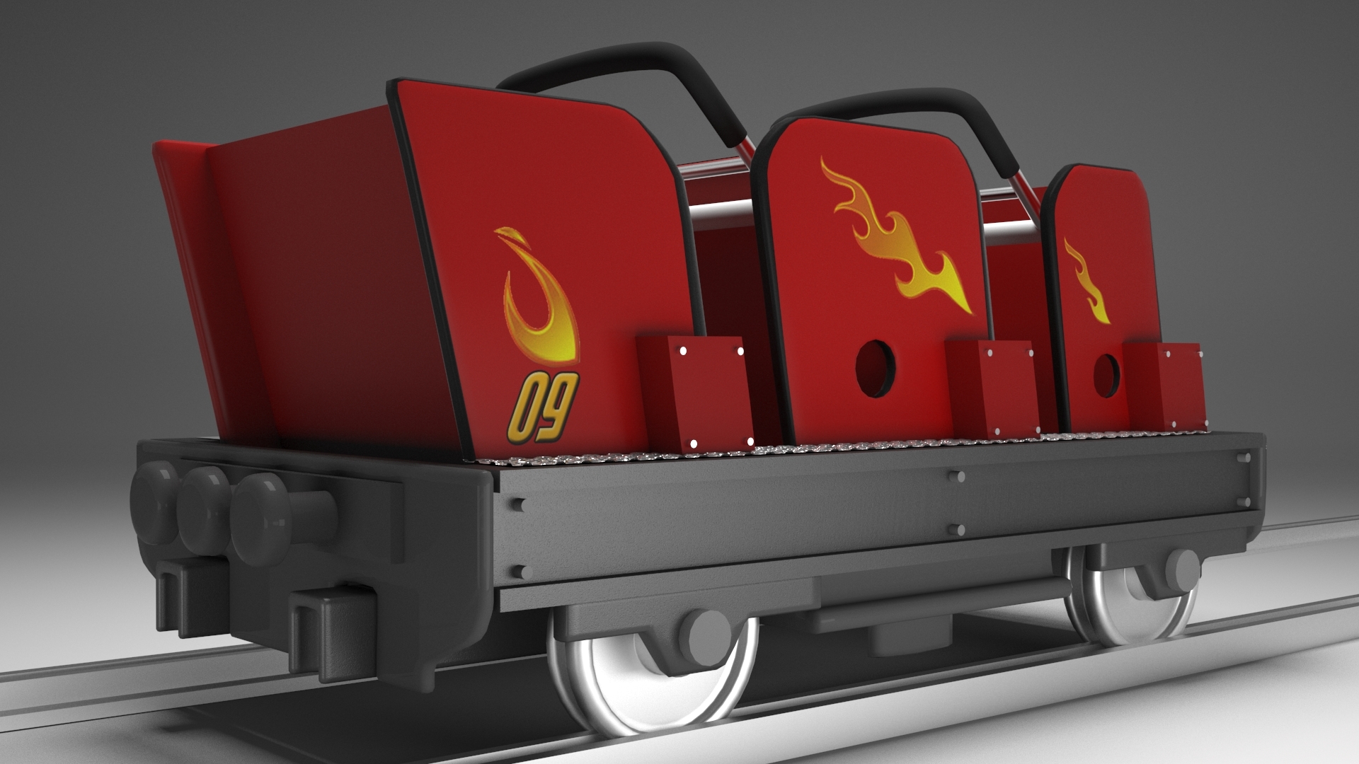 3d roller coaster