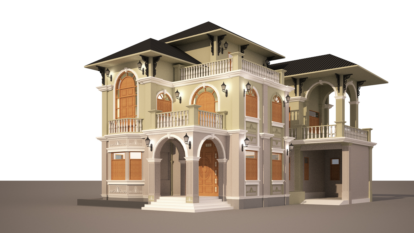 villa 3d model